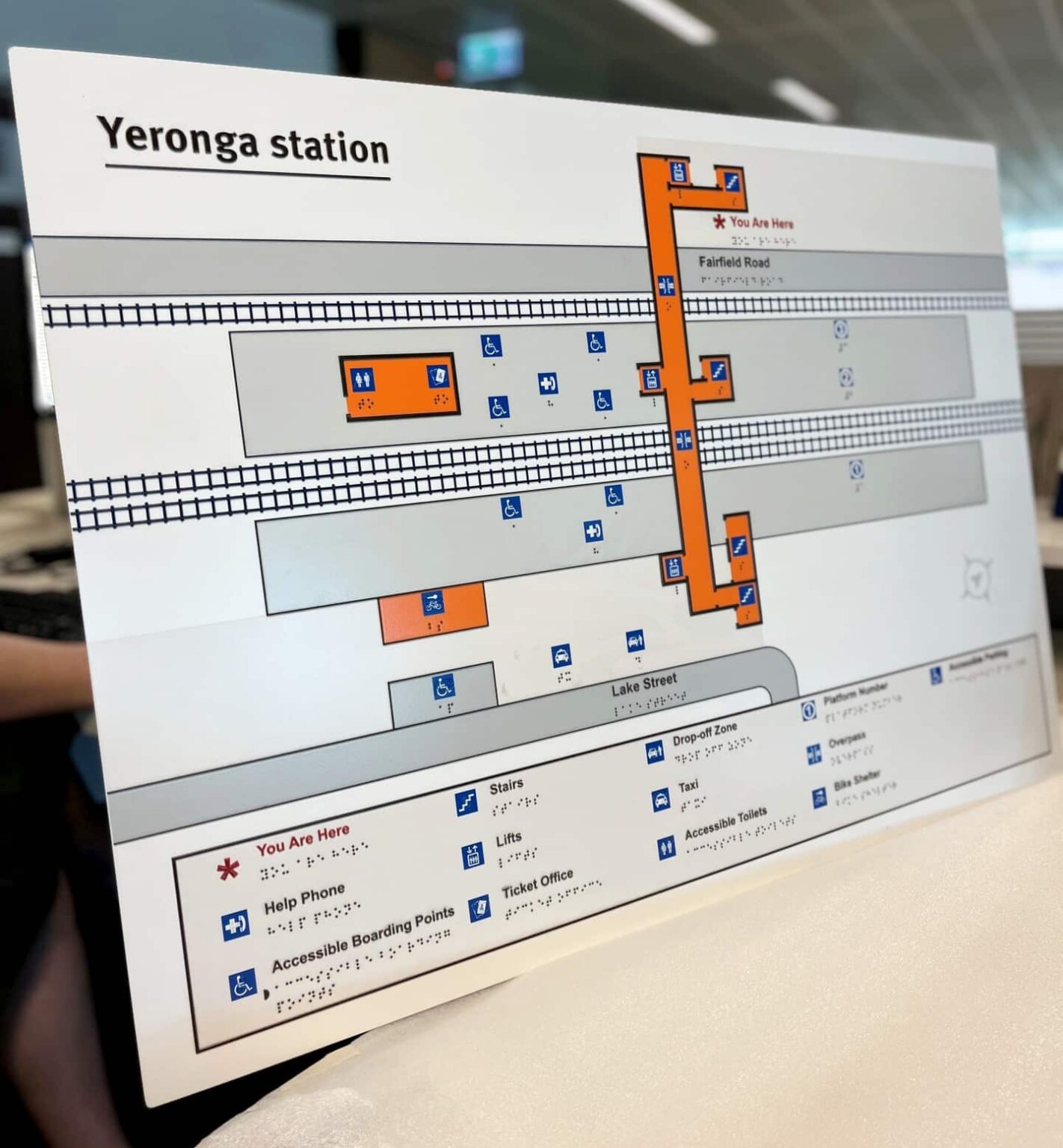 Brisbane Cross River Rail Tactile Maps - Visualise
